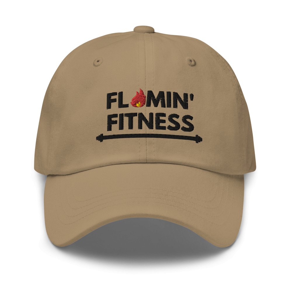 Khaki Baseball Cap | Hats, Caps & Beanies — Flamin' Fitness