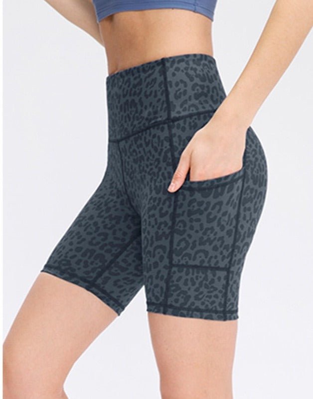 Roar with Confidence in LeopardFlex Gym Shorts - Shop Now! — Flamin ...