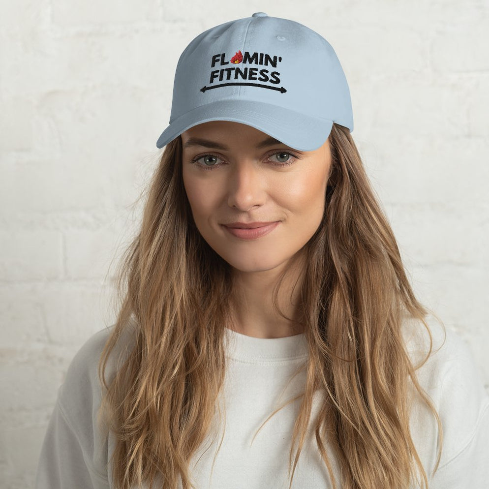 Light Blue Baseball Cap | Hats, Caps & Beanies — Flamin' Fitness
