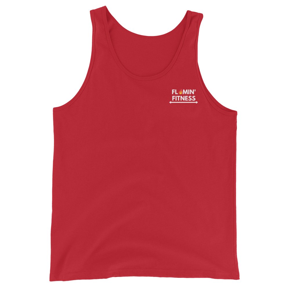 Men's Red Tank Top | Men's Gym T-Shirts & Tops — Flamin' Fitness