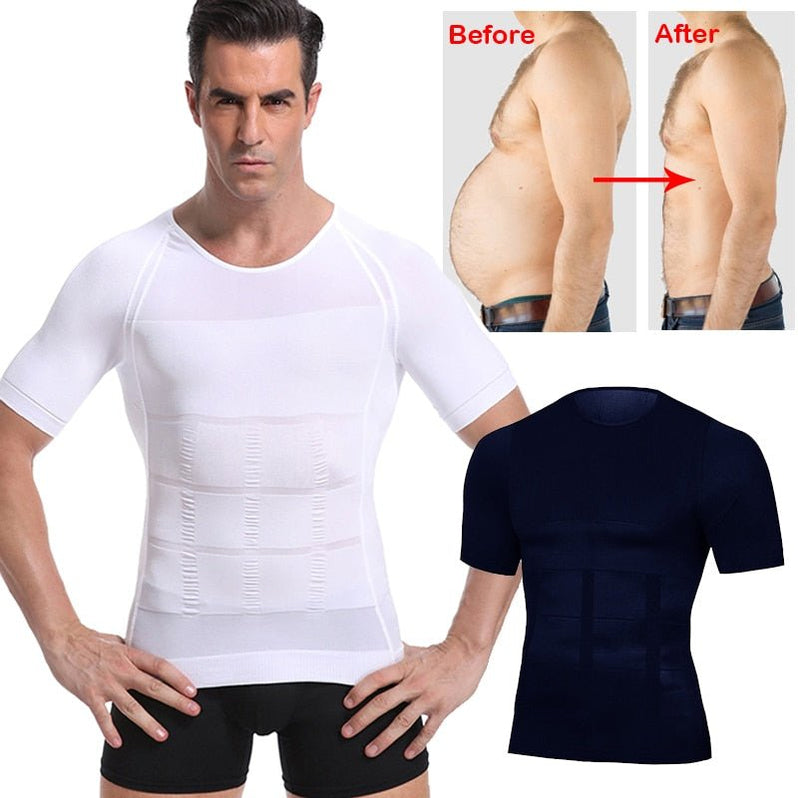 SculptFlex Men's Shapewear Tee | Unlock Your Best Physique — Flamin ...